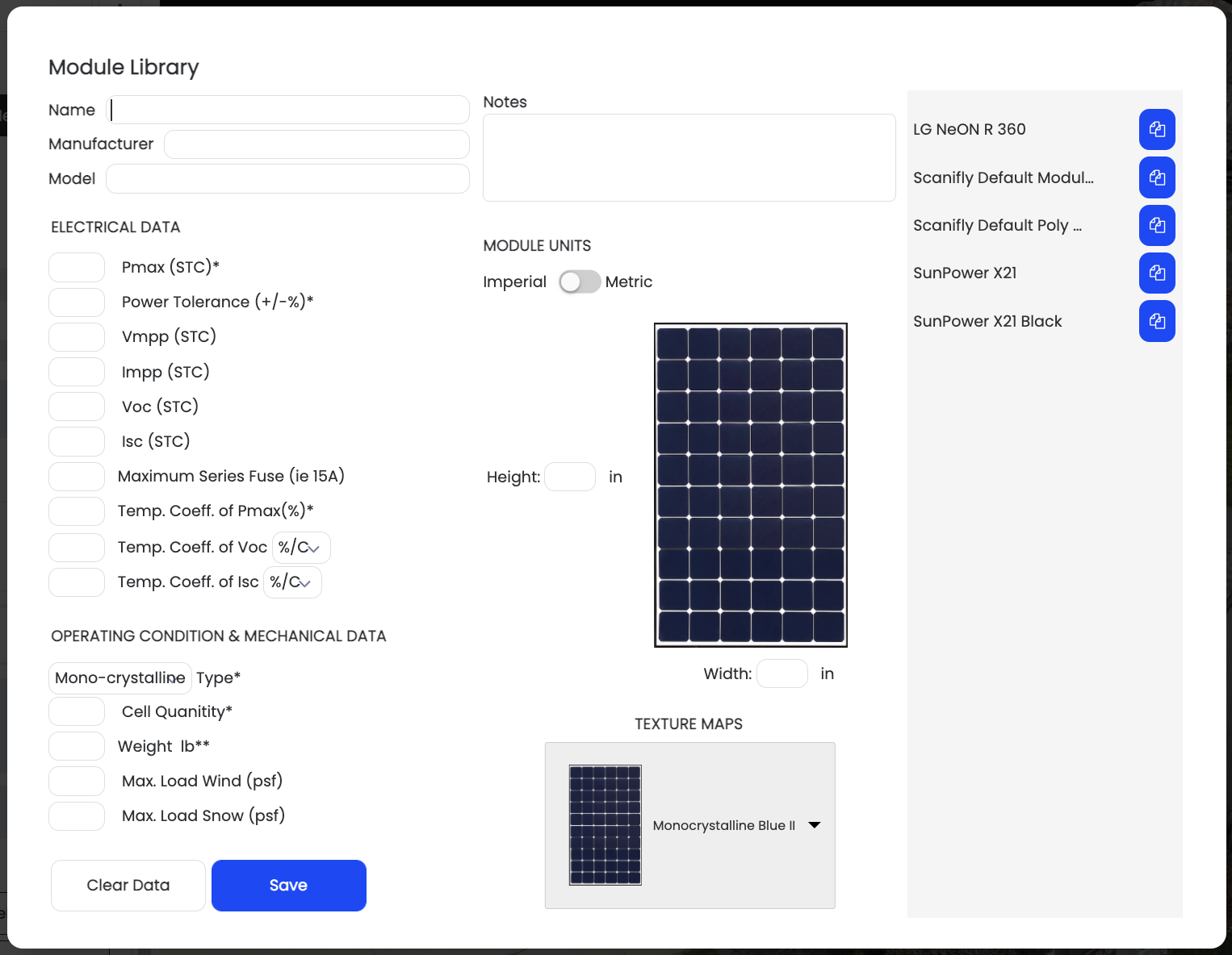 Add a New PV Module Model